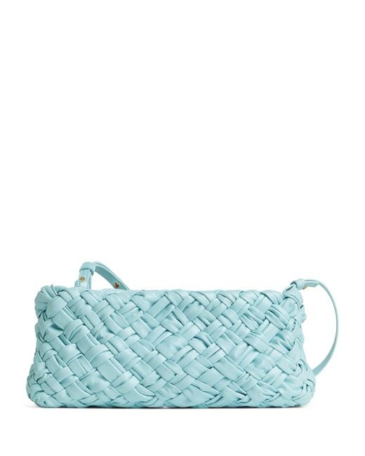 Bottega Veneta Calfskin Kalimero Cha-Cha Shoulder Bag in Blue | Lyst