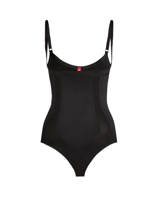 Spanx Sculpt Oncore Open-Bust Brief Bodysuit in Black | Lyst UK