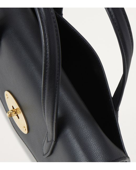 Mulberry Small Leather Darley Top-Handle Bag in Black | Lyst