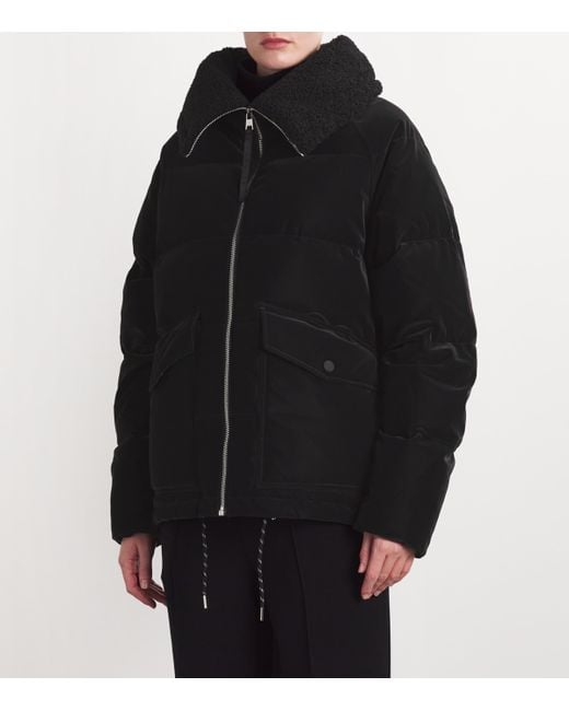 Varley Down Roseville Puffer Jacket in Black | Lyst