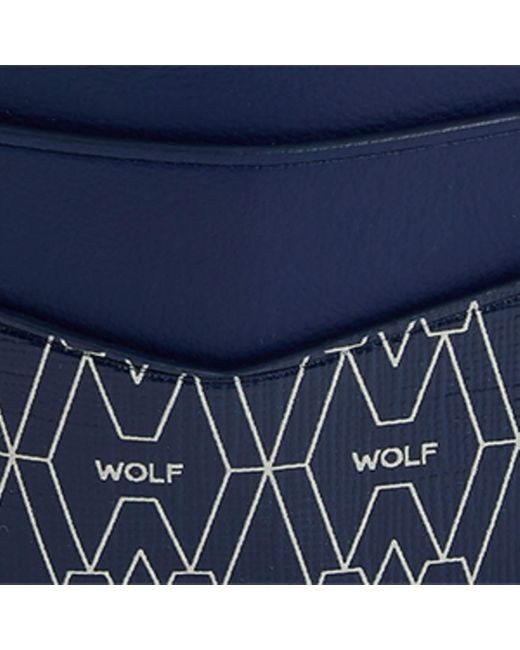Wolf Signature Card Holder in Blue | Lyst