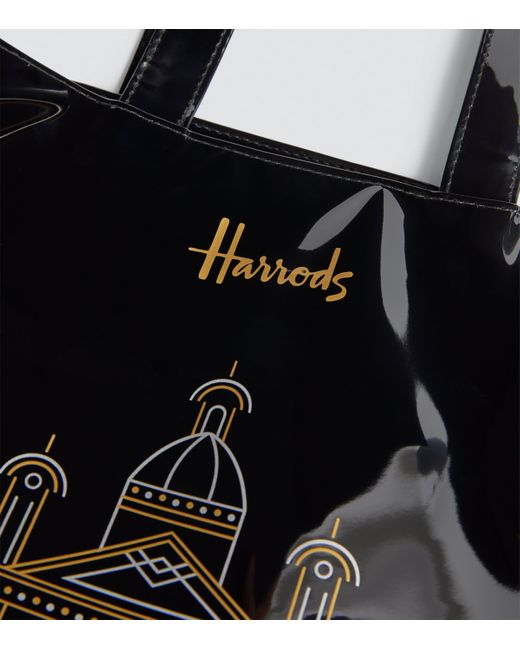 Harrods Outline Tote Bag in Black | Lyst