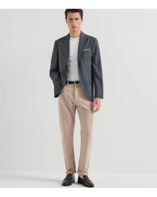 Brunello Cucinelli Iconic Straight Jeans in Natural for Men | Lyst UK