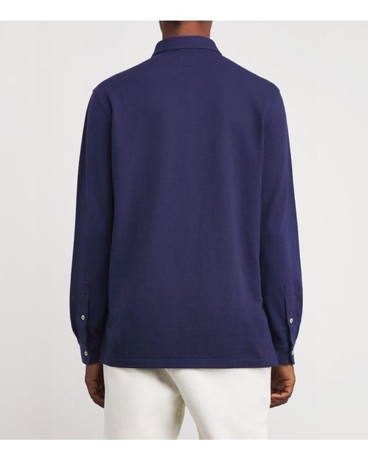 Ralph Lauren X Wimbledon Cotton Logo Crest Polo Shirt in Blue for Men | Lyst UK
