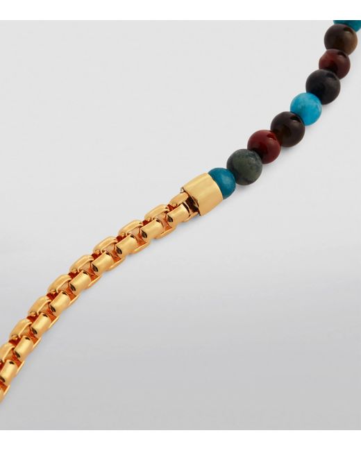 Tateossian Plated Sennit Box-Chain Bracelet in Natural for Men | Lyst