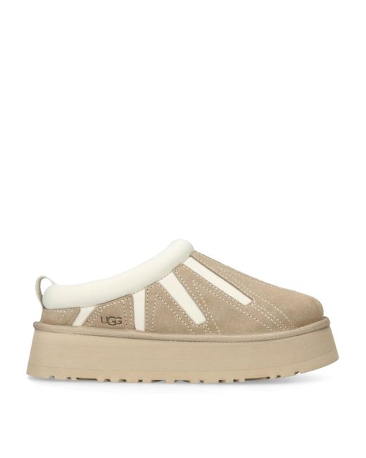 UGG Suede Tazz Sunwave Slippers in Natural | Lyst