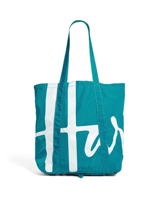 Harrods Logo Pocket Shopper Bag in Blue | Lyst UK