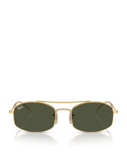 Ray-Ban Metal Rb3719 Sunglasses in Green | Lyst UK