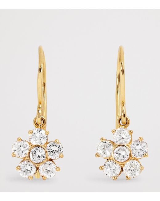 Jennifer Meyer Large And Diamond Edith Earrings in Metallic | Lyst UK