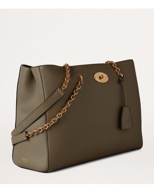 Mulberry Small Lily Chain Tote Bag in Green | Lyst