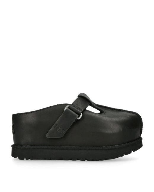 UGG Leather Goldenstar Hi Clogs in Black | Lyst