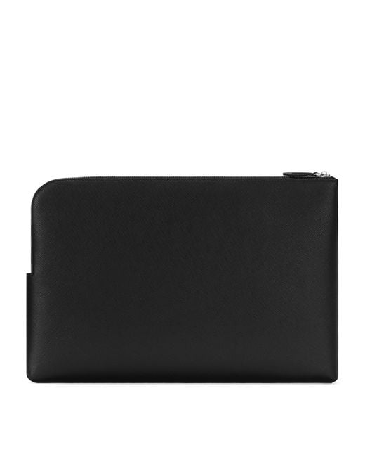 Montblanc Leather Sartorial Laptop Case in Black for Men | Lyst