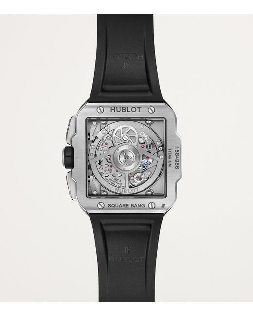 Hublot Titanium And Ceramic Square Bang Unico Watch in Grey for Men ...
