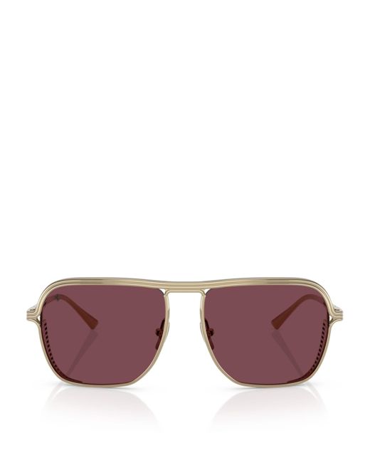 Ferrari Logo-Detail Sunglasses in Purple | Lyst UK