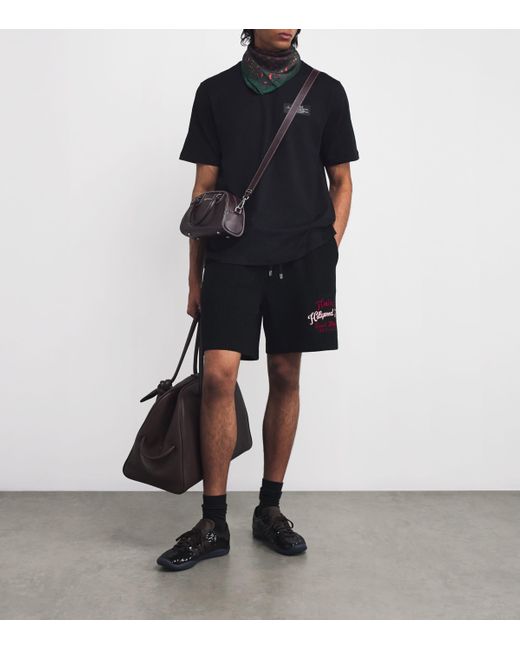 Amiri Cotton Crochet Hollywood Auto Shorts in Black for Men | Lyst