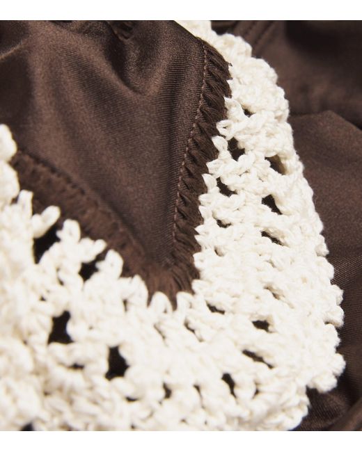 Zimmermann Crochet-Trim Acacia Bikini in White | Lyst