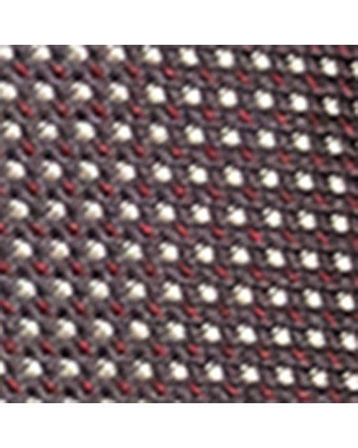 Pal Zileri Silk Micro Check Tie in Brown for Men | Lyst