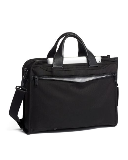 Tumi Alpha 3 Slim Deluxe Portfolio in Black for Men | Lyst