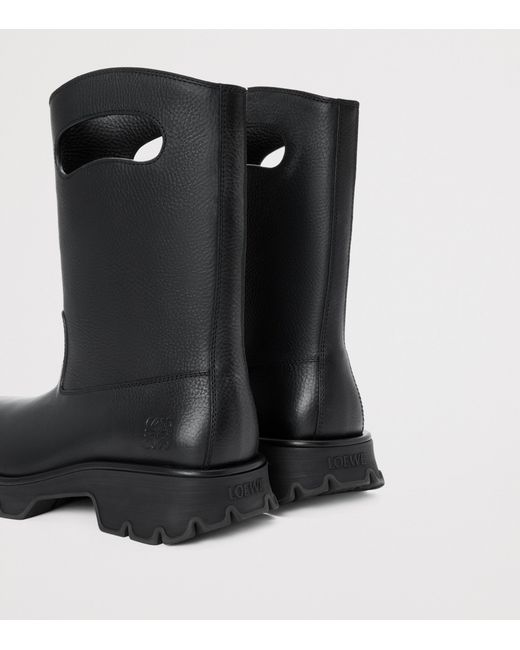 Loewe Leather Bobby Ankle Boots in Black for Men | Lyst UK