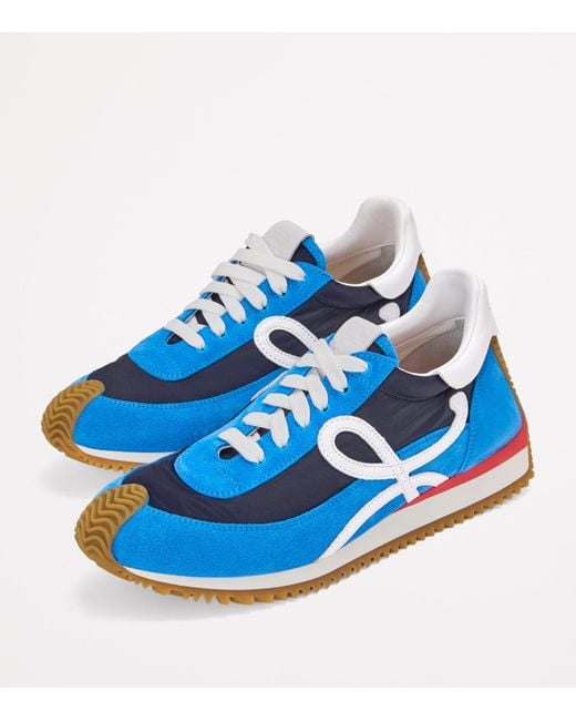 Loewe Calfskin Flow Runner Sneakers in Blue for Men | Lyst UK