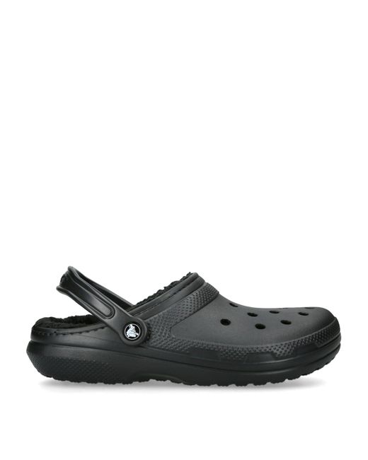 Crocs™ Classic Lined Clogs in Black for Men | Lyst