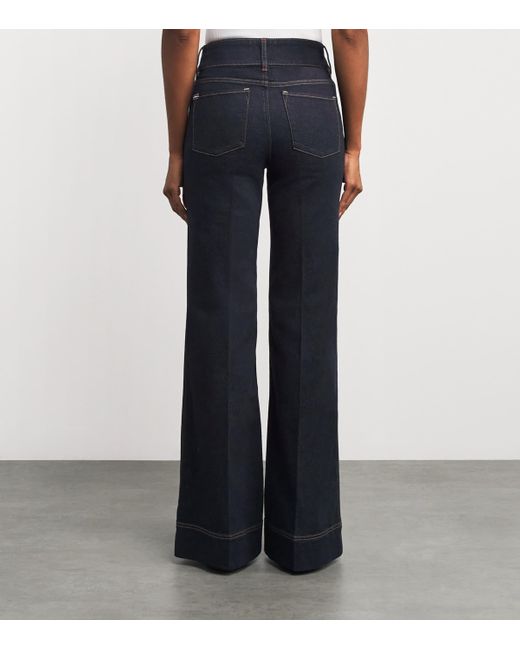 Alice + Olivia Perfect Flared Jeans in Blue | Lyst UK