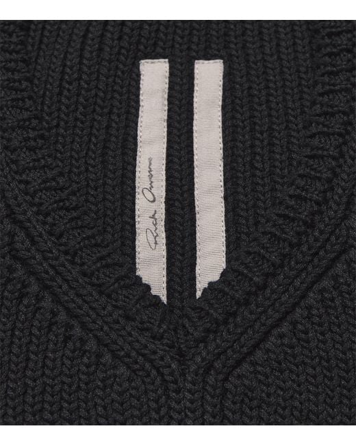 Rick Owens Virgin Wool Skull Balaclava in Black for Men | Lyst UK