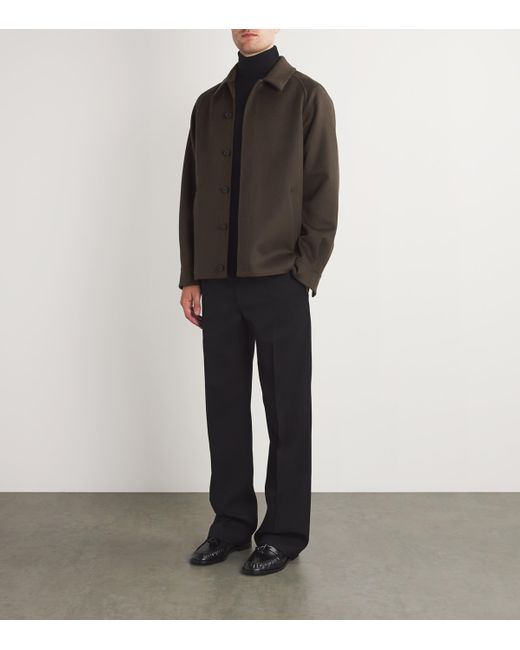 The Row Stender Cashmere Jacket in Brown for Men | Lyst