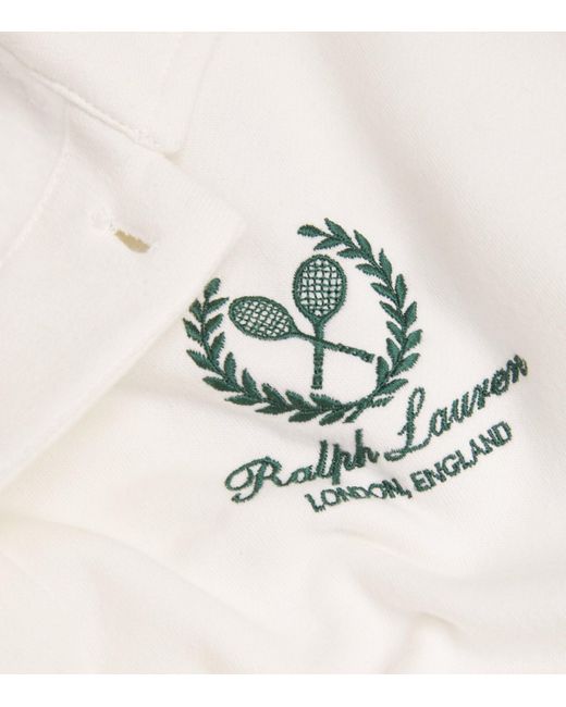 Ralph Lauren X Wimbledon Crest Polo Shirt in White for Men | Lyst
