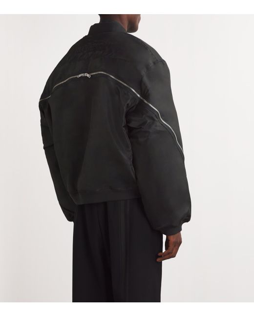 Represent Expandable Padded Bomber Jacket in Black for Men | Lyst