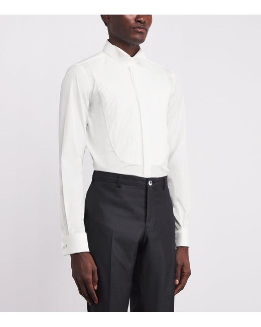 Pal Zileri Cotton Hidden-Button Shirt in White for Men | Lyst UK