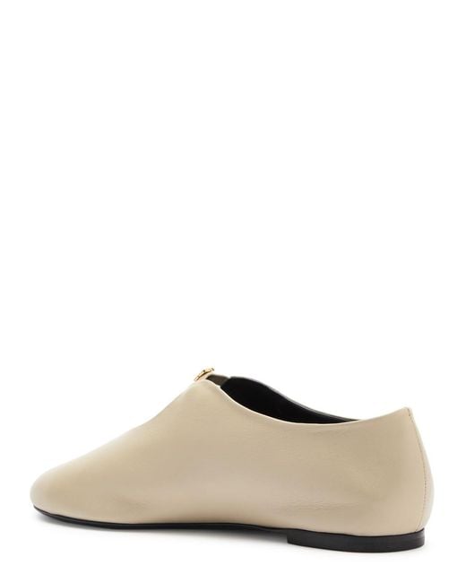 Givenchy 4G Leather Ballet Flats in Brown | Lyst