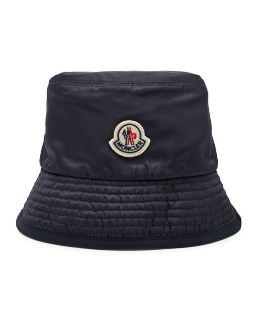 Moncler Logo Reversible Wool-Blend Bucket Hat in Black for Men | Lyst