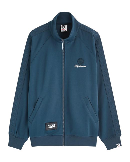 Aape Logo-Jacquard Jersey Track Jacket in Blue for Men | Lyst UK