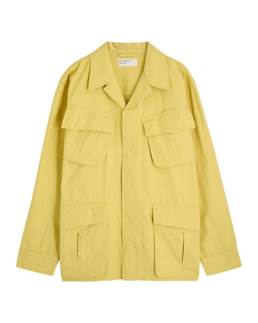 Universal Works Jungle Linen-Blend Overshirt Jacket in Yellow for Men ...