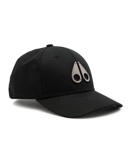 Moose Knuckles Icon Logo Cotton Cap in Black for Men | Lyst UK