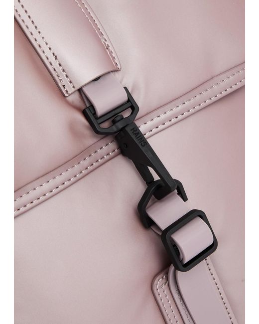 Rains Puffed Mini Rubberised Backpack in Purple | Lyst