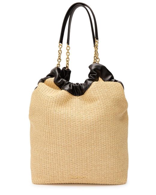 DeMellier Miami Raffia Tote in Natural | Lyst