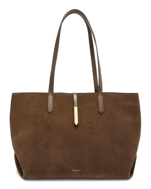 DeMellier London Tokyo Suede Tote in Brown | Lyst