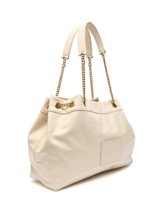 Marc Jacobs The Chain Sack Large Leather Tote in Natural | Lyst