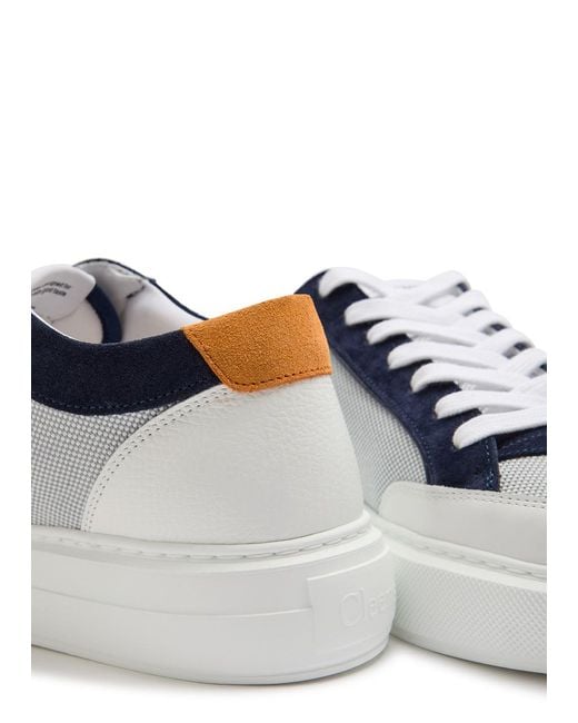 Cleens Luxor Panelled Woven Sneakers in White for Men | Lyst UK