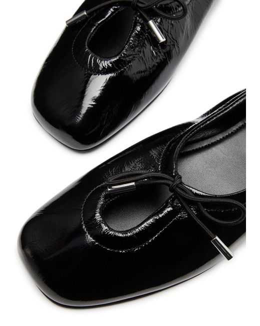 Alohas Rosalind Crinkled Patent Leather Ballet Flats in Black | Lyst