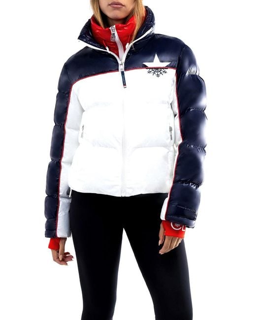 Malibu Ski Club Skisport Puffer Jacket in Blue | Lyst UK