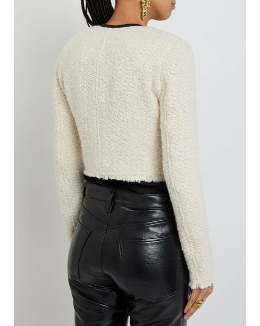Isabel Marant Gradilia Bouclé Jacket in Natural | Lyst UK