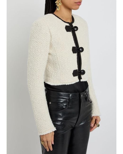 Isabel Marant Gradilia Bouclé Jacket in Natural | Lyst UK