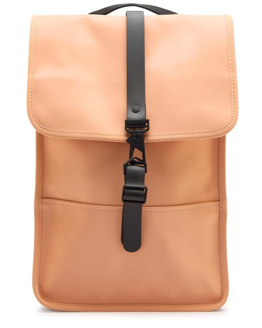 Rains Mini Rubberised Backpack in Pink | Lyst