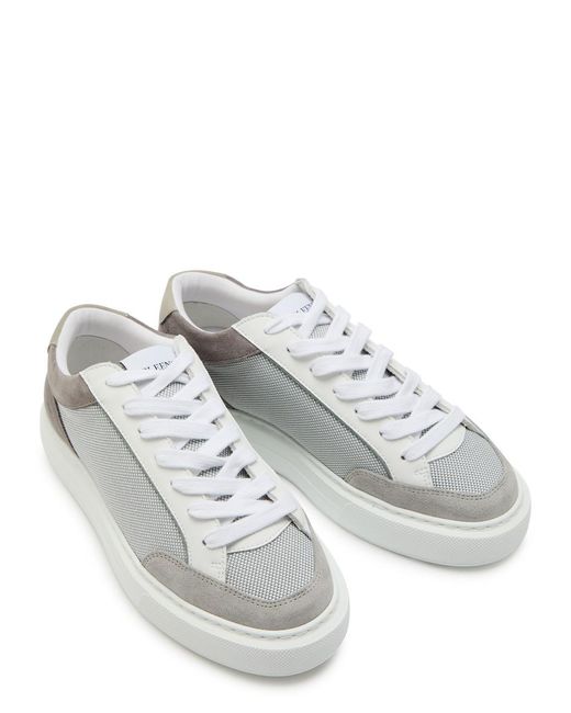 Cleens Luxor Panelled Woven Sneakers in White for Men | Lyst UK