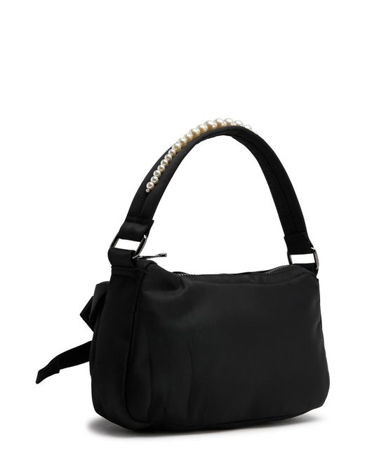 Simone Rocha Utility Bow Faux Pearl-Embellished Shell Shoulder Bag in ...
