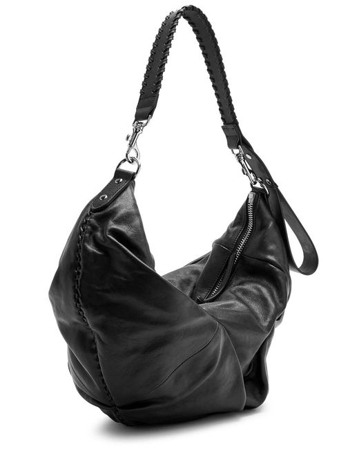 Vivienne Westwood Agnes Medium Leather Shoulder Bag in Black | Lyst
