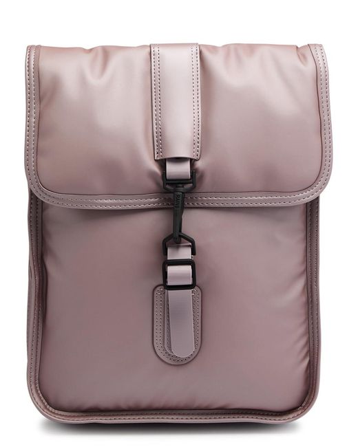Rains Puffed Mini Rubberised Backpack in Purple | Lyst